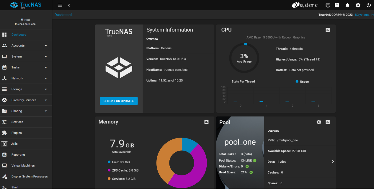 HK-TrueNAS CORE 产品详情 | 虹科网络基础